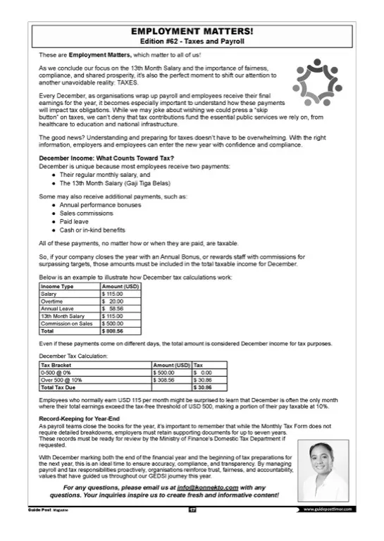 Guide Post Magazine - Timor-Leste - Download